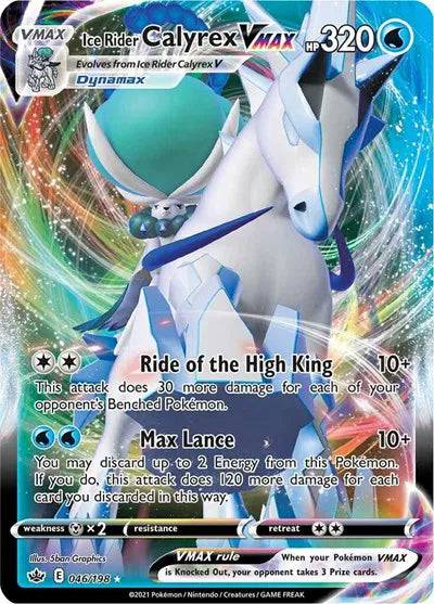 Ice Rider Calyrex VMAX 046/198 - Chilling Reign - Holofoil